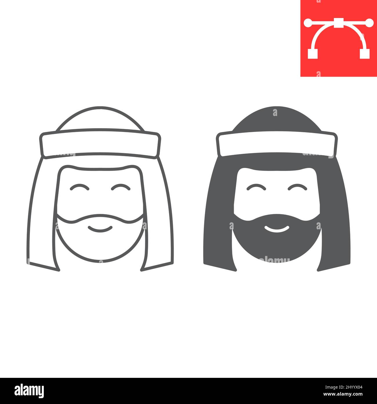 Arabian man head in Stock Vector Images - Alamy