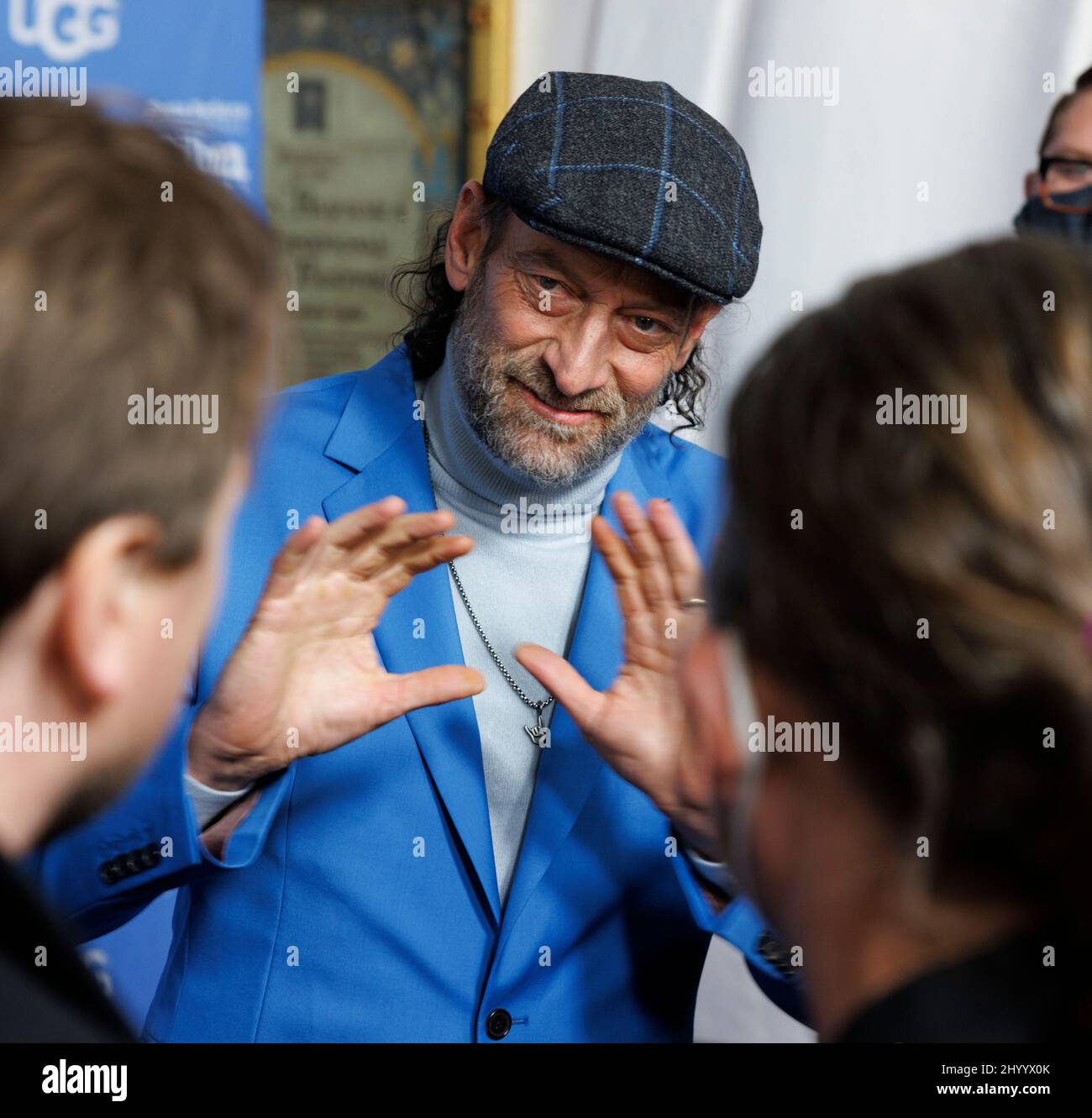 Troy Kostur to receive the Virtuosos Award, signs to reporters on the ...