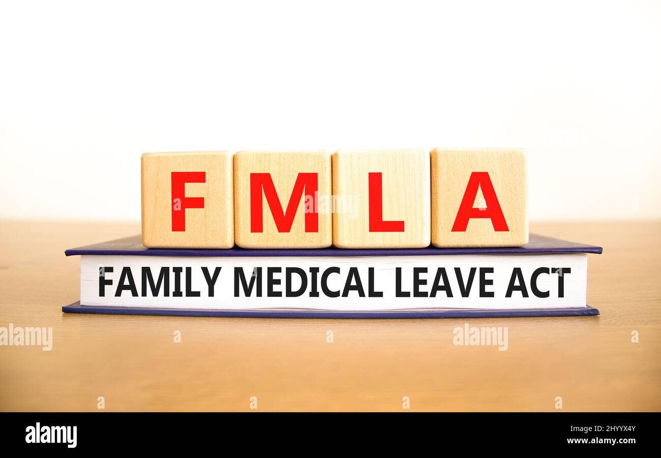 FMLA family medical leave act symbol. Concept words FMLA family medical ...