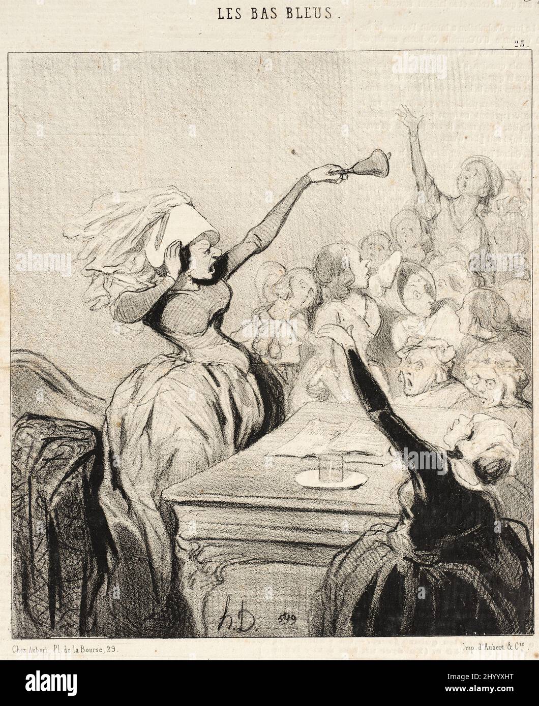 La Présidente criante à tue-tête Mesdames!.... Honoré Daumier (France ...