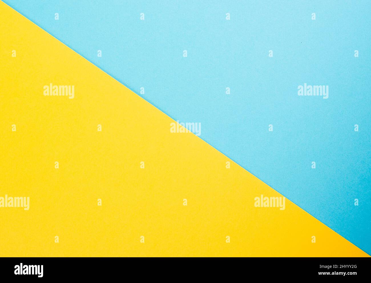 Blue and yellow colored background, copy space for text, template Stock ...