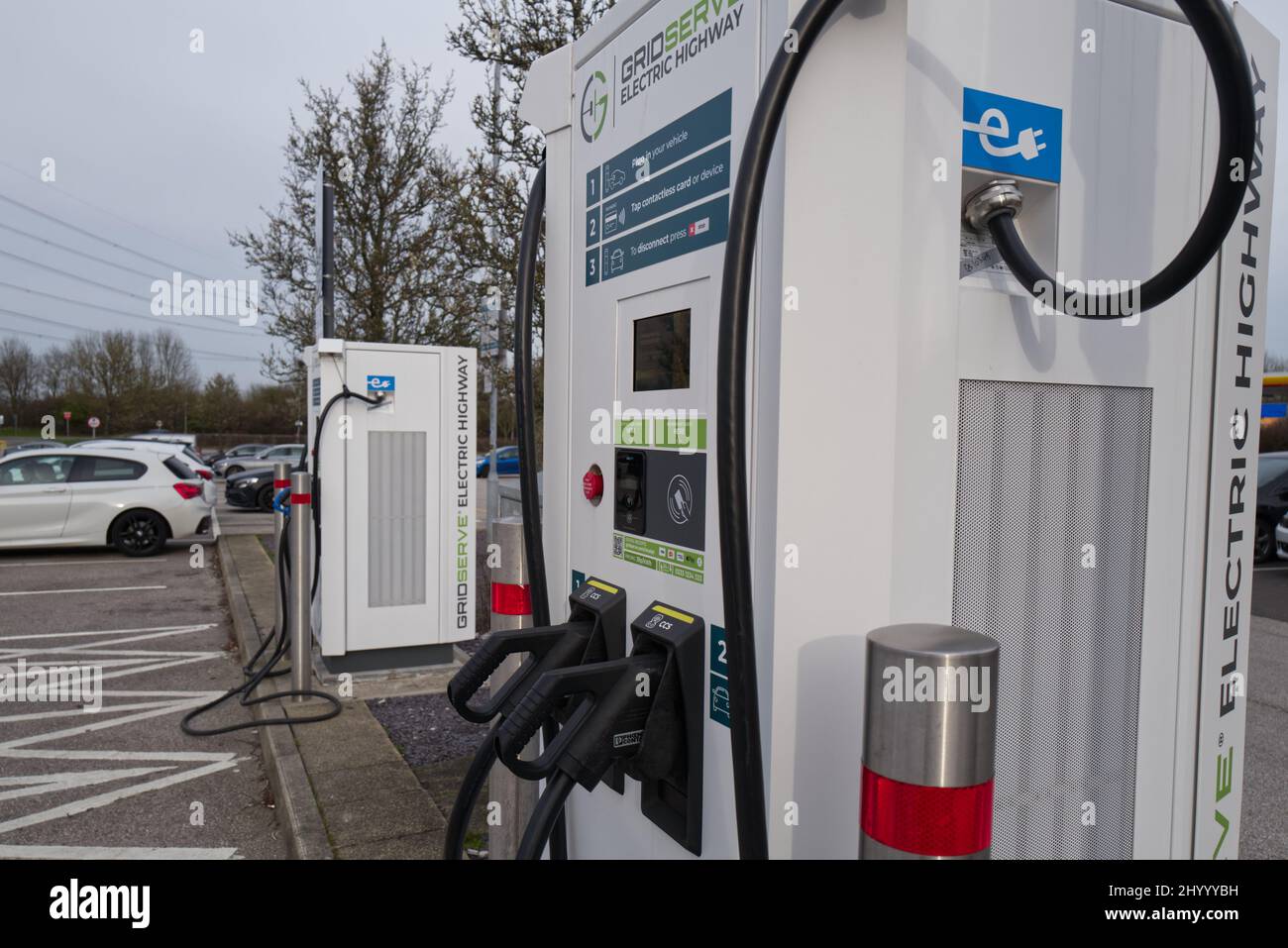 Gridserve electric highway electric vehicle EV charging station Stock ...