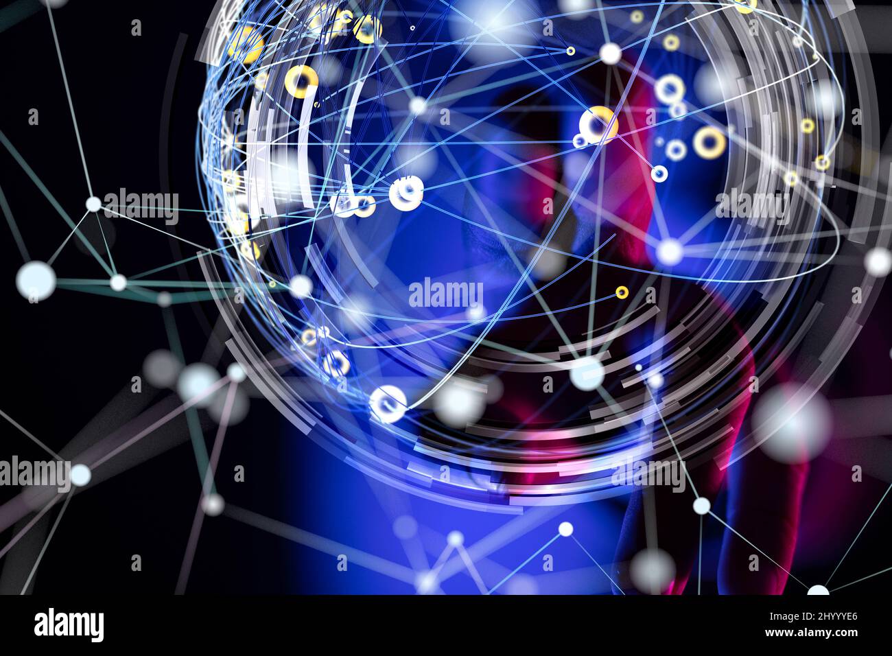 3D rendering of neural networks Stock Photo - Alamy