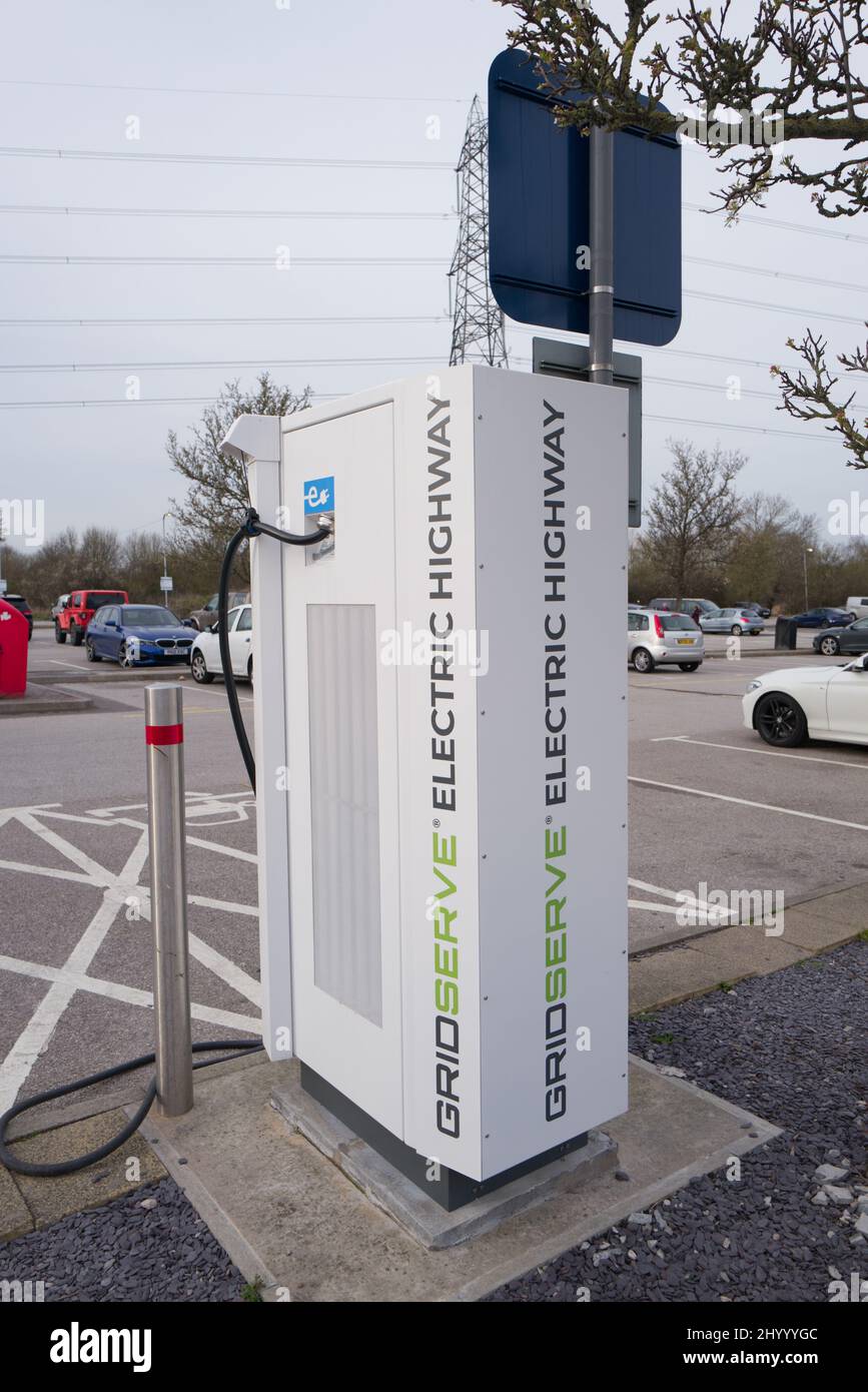 Gridserve electric highway electric vehicle EV charging station Stock ...