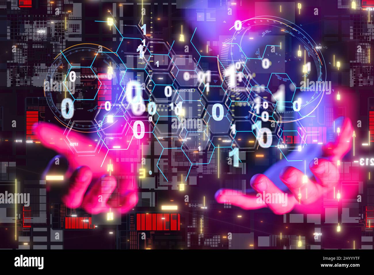 3D illustration of Neural network Stock Photo - Alamy