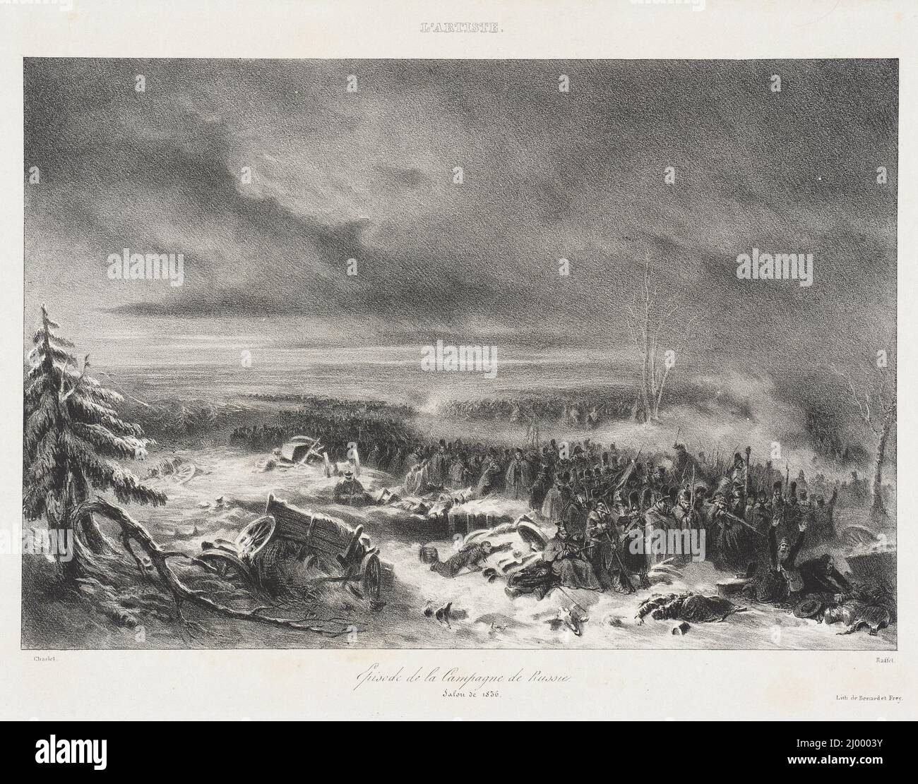 Episode de la Campagne de Russie - Salon de 1836. Auguste Raffet ...