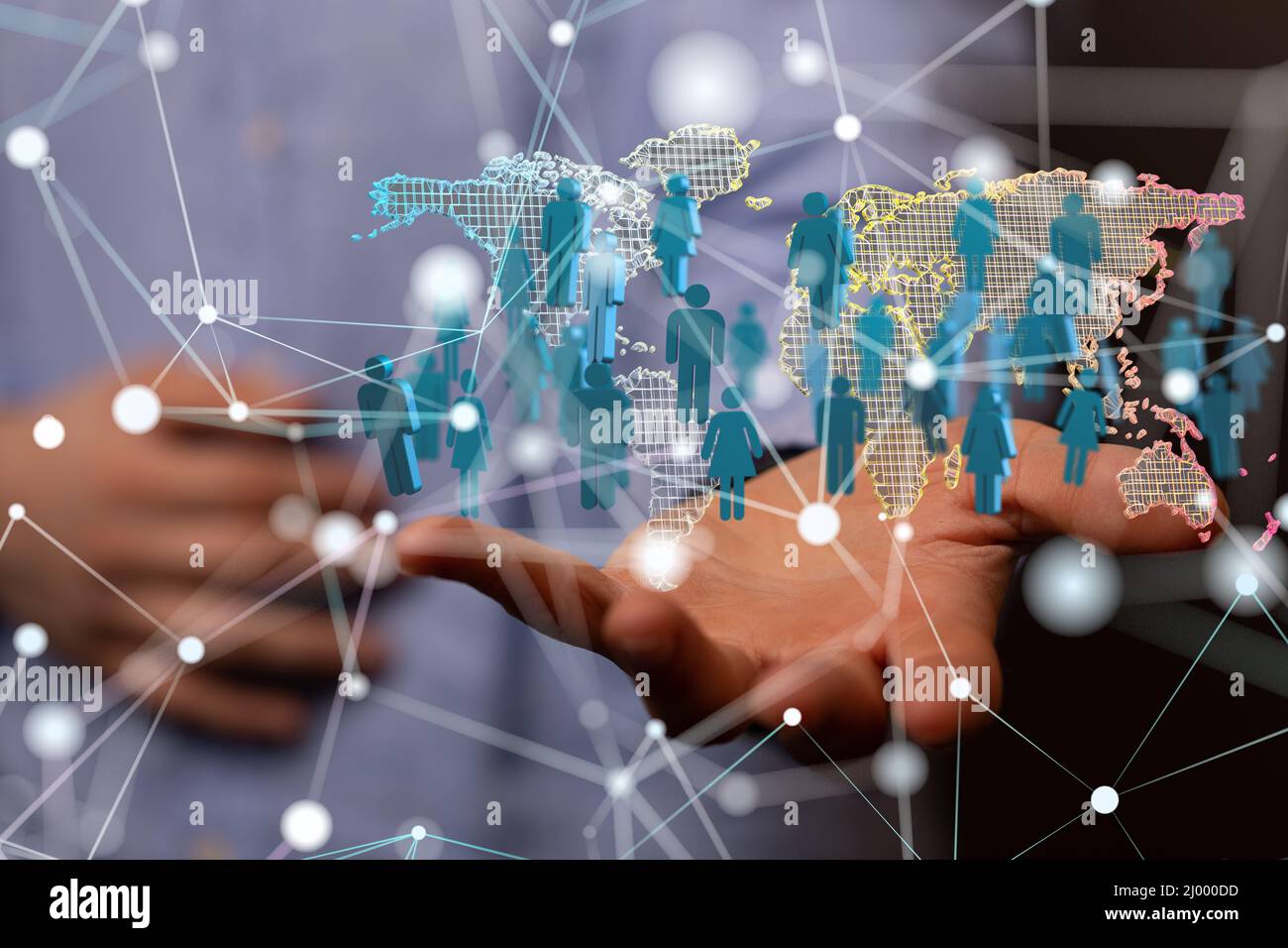 3D illustration of the Structure of the world economy Stock Photo - Alamy