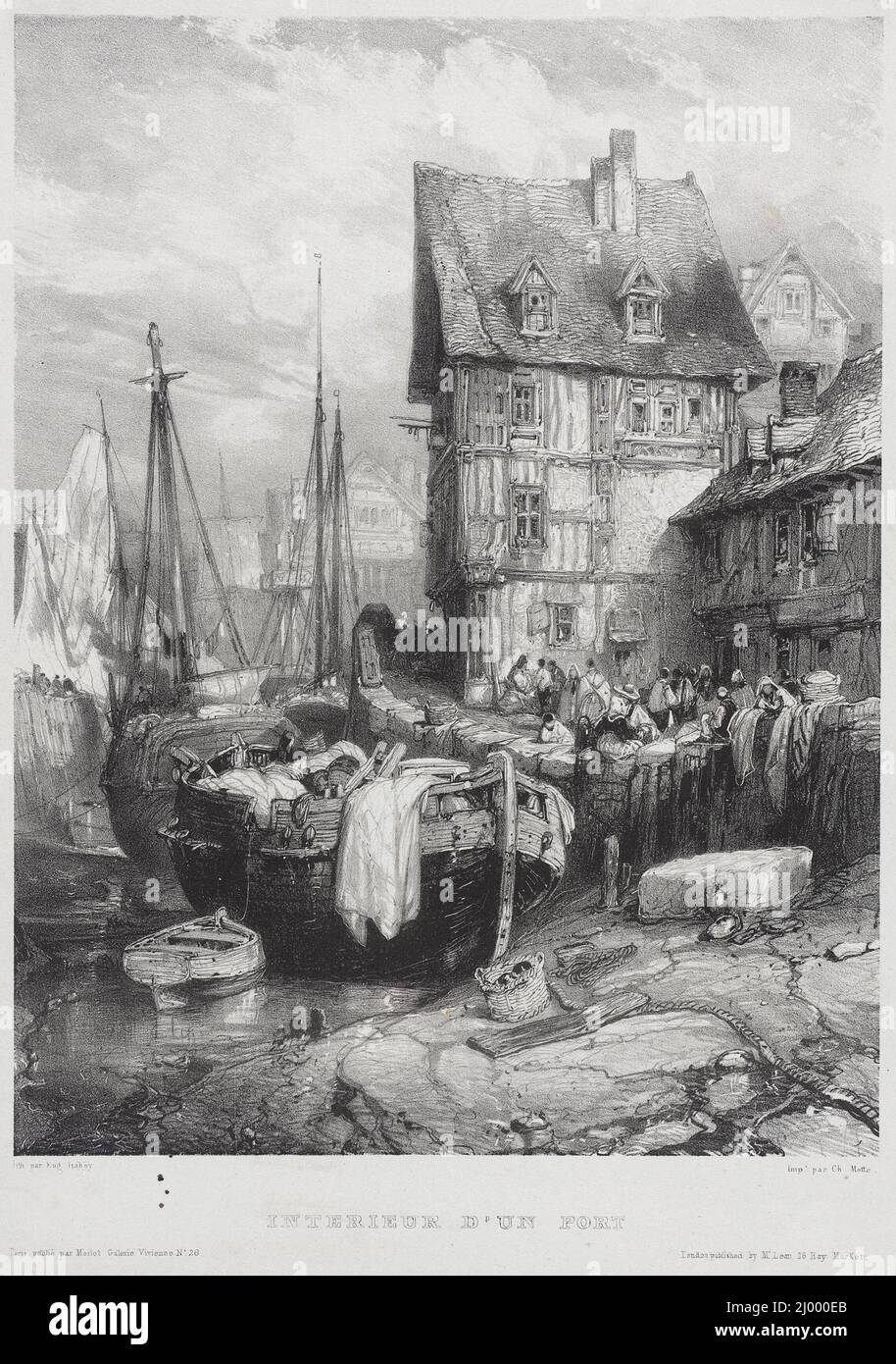 Interior of a Port. Thomas McLean (England, London, 1788 - 1875)Eugène ...