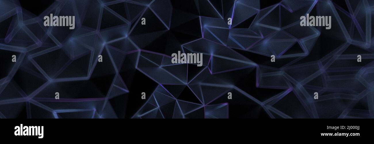 3D illustration of abstract black crystal background Stock Photo - Alamy