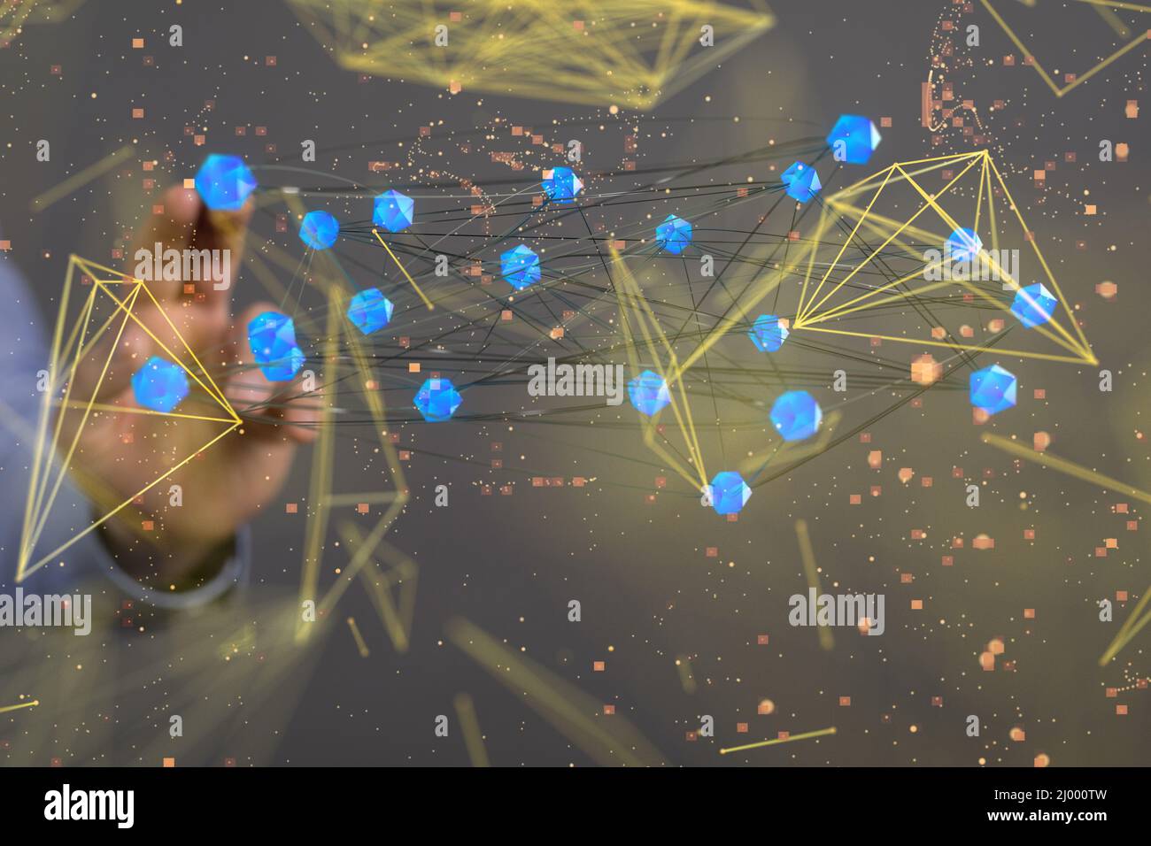3D illustration of Digital Network and data concept Stock Photo - Alamy