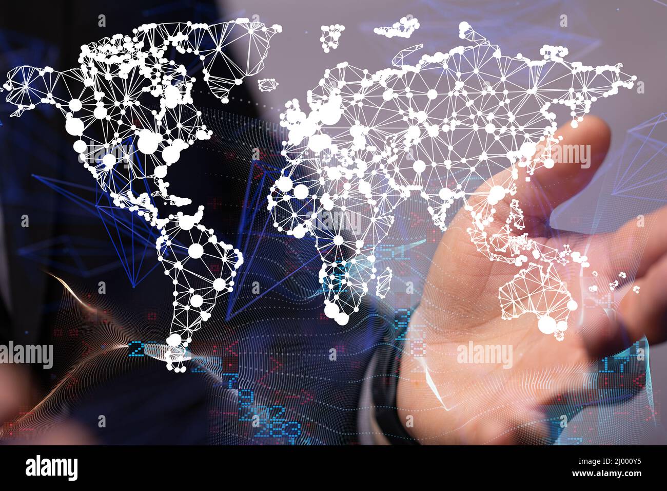 3D illustration of the Structure of the world economy Stock Photo - Alamy