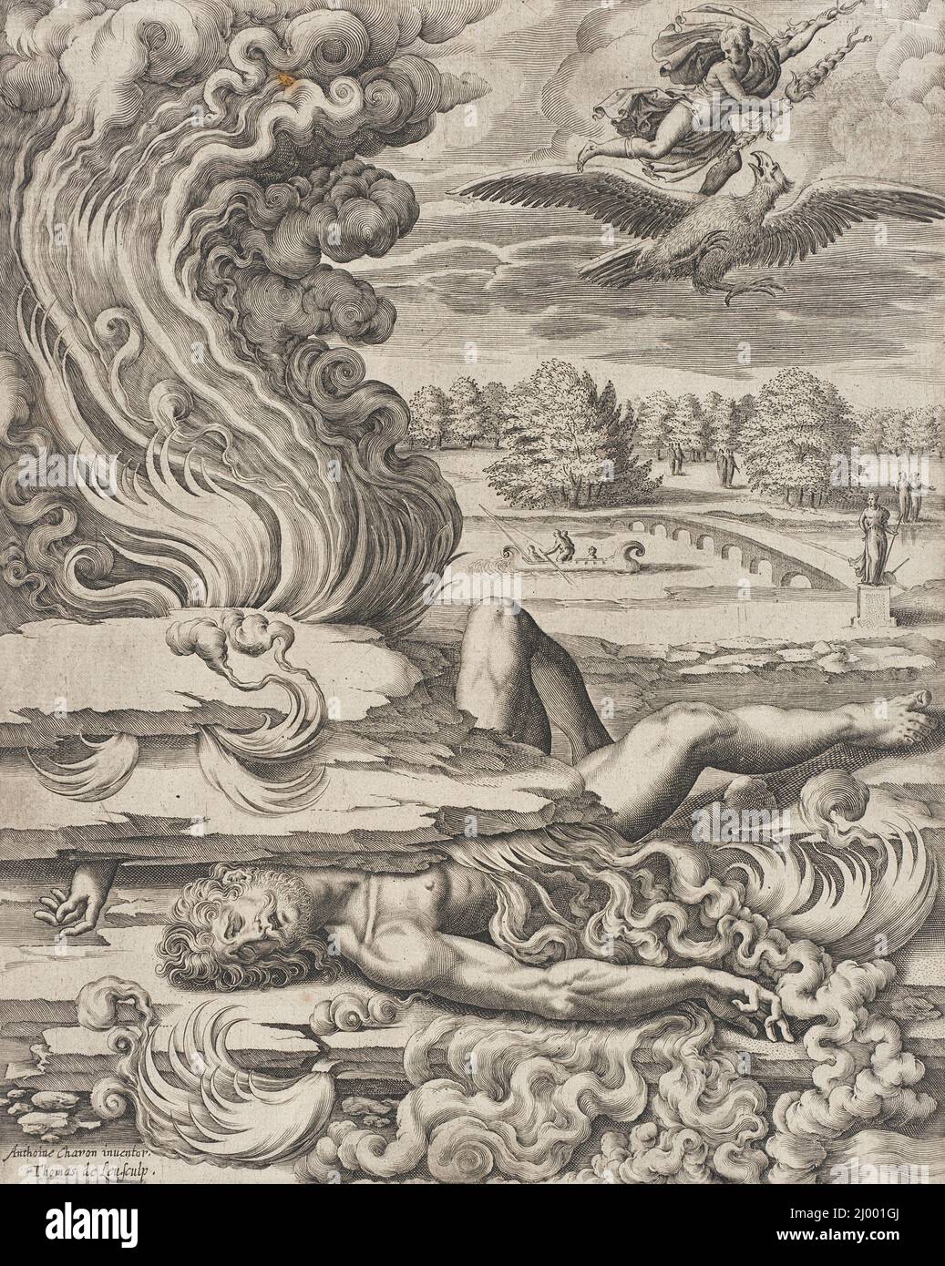 Prometheus. Thomas de Leu (France, Paris, circa 1555-1612)Antoine Caron ...