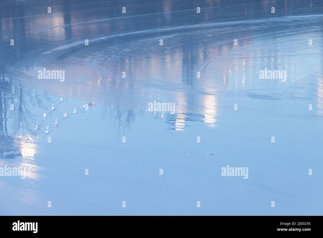 Background texture of shiny blue ice rink Stock Photo - Alamy