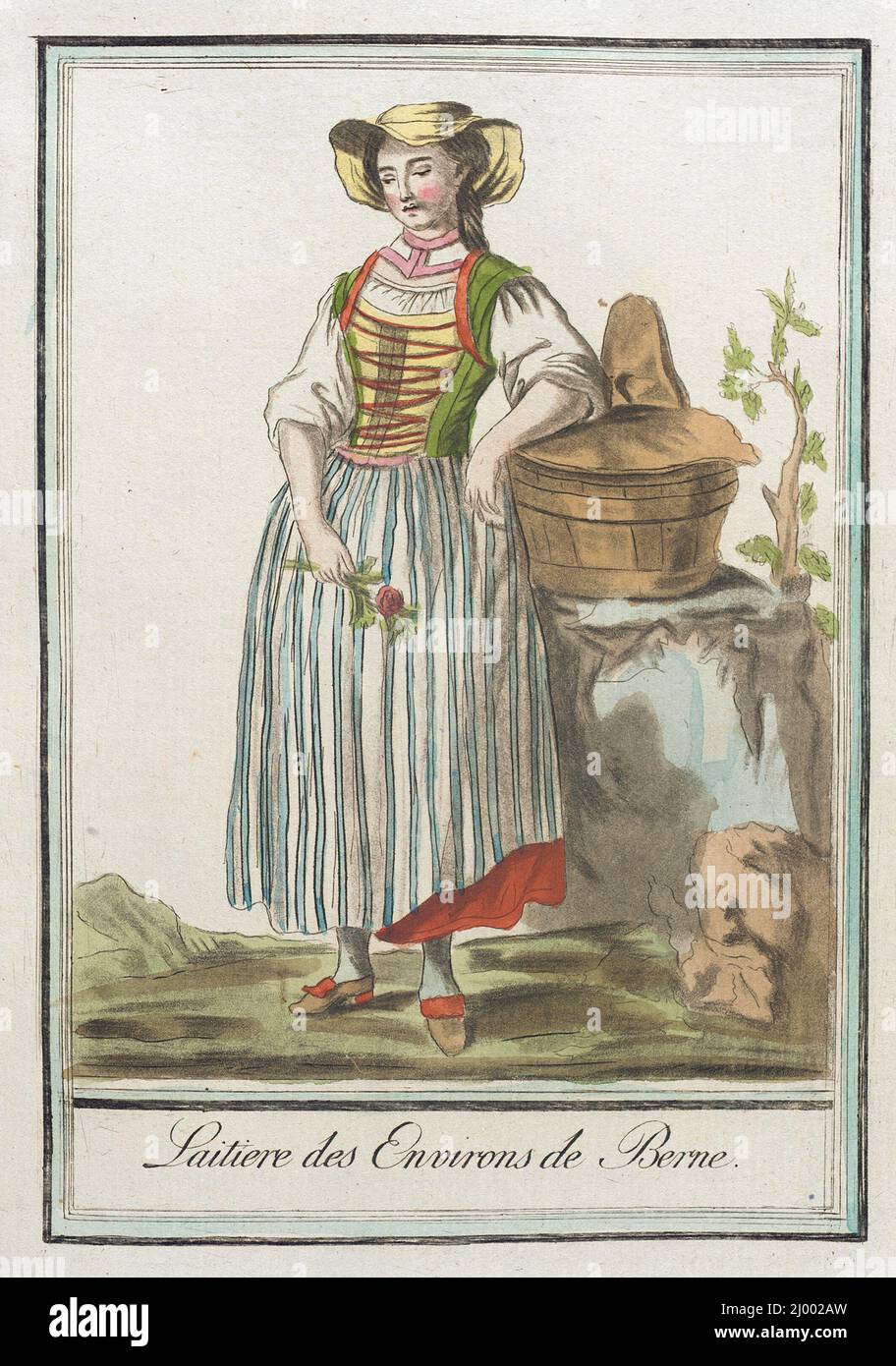 Costumes de Différents Pays, 'Laitiere des Environs de Berne'. L. F ...