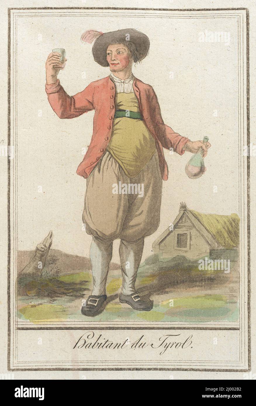 Costumes de Différents Pays, 'Habitant du Tyrol'. L. F. Labrousse ...
