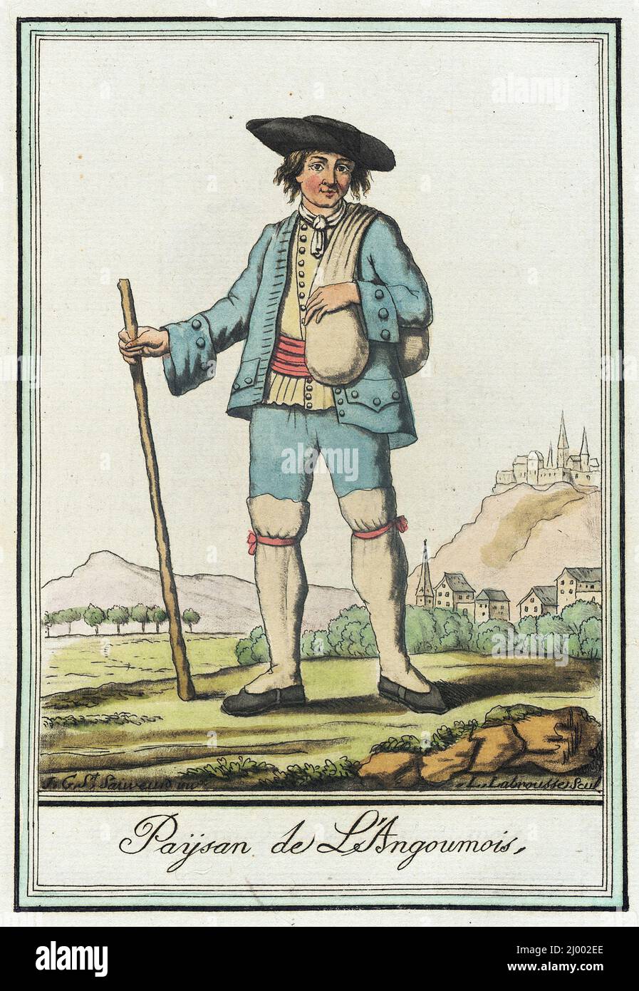 Costumes de Différent Pays, 'Paysan de L'Angoumois'. L. F. Labrousse ...