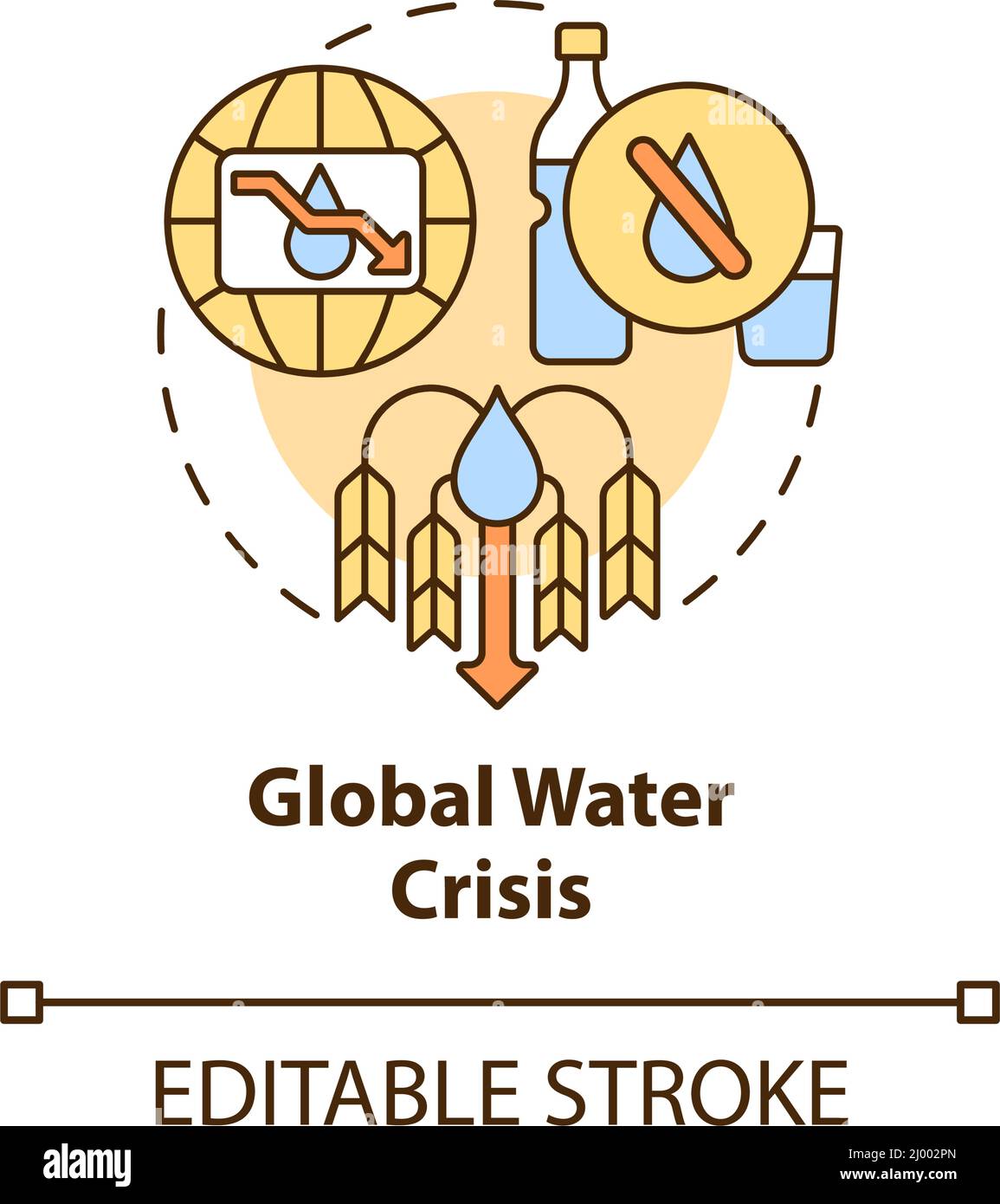 Global water crisis concept icon Stock Vector Image & Art - Alamy