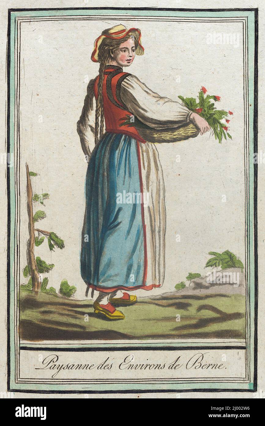 Costumes de Différents Pays, 'Paysanne des Environs de Berne'. L. F ...
