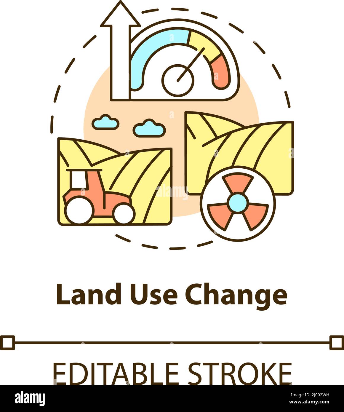 Land use change concept icon Stock Vector Image & Art - Alamy