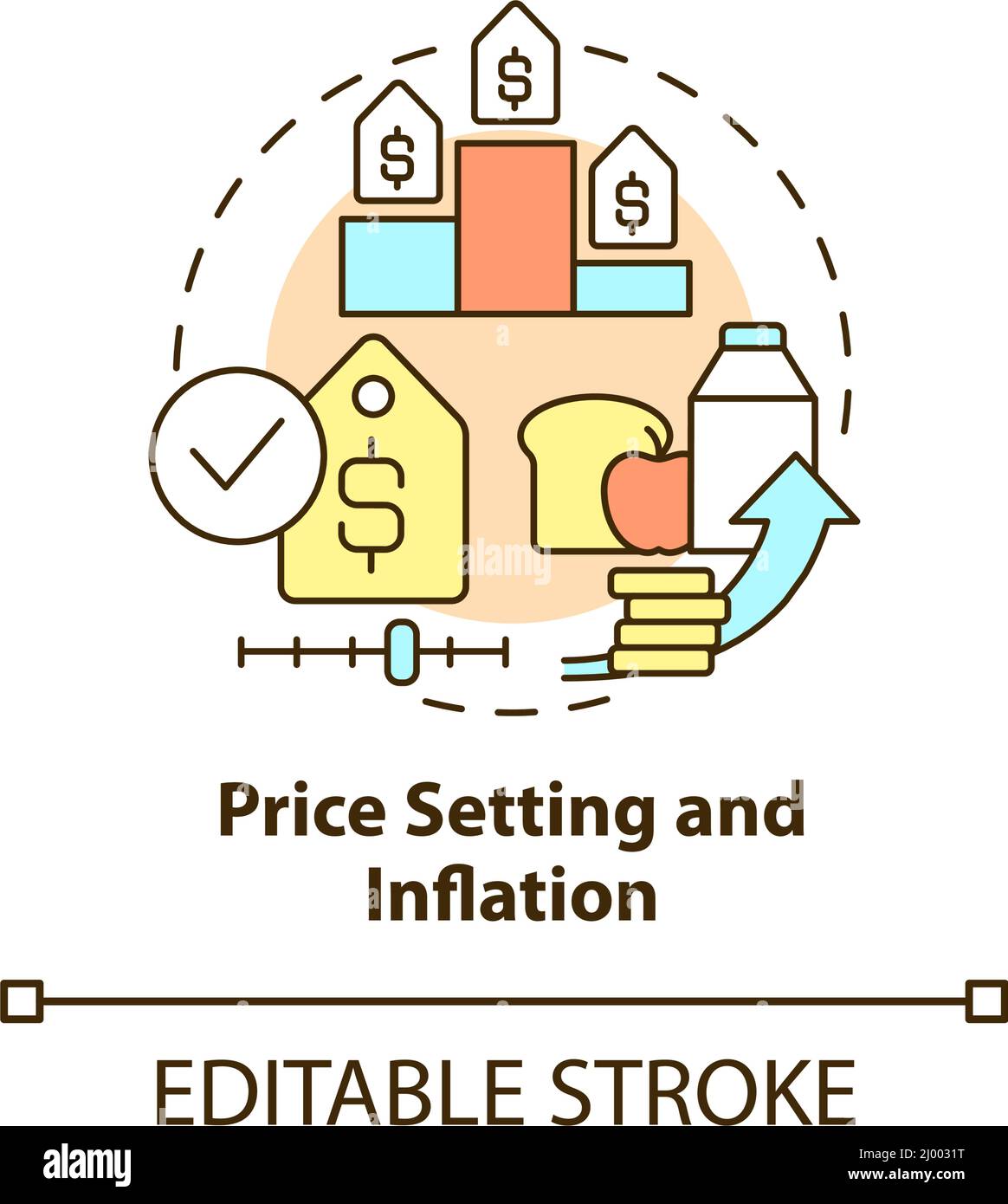 Price setting and inflation concept icon Stock Vector Image & Art - Alamy