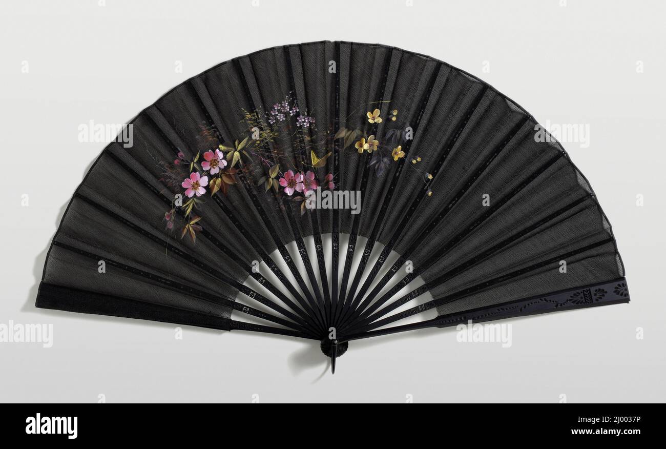 Hand fan 1890 hi-res stock photography and images - Alamy
