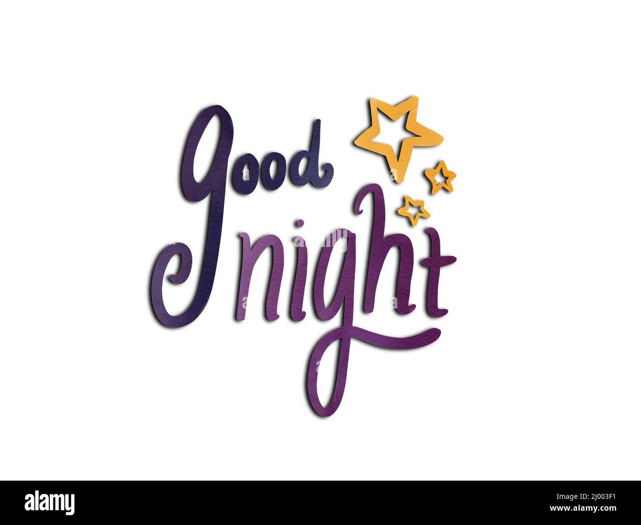 Decorative lettering Cut Out Stock Images & Pictures - Alamy