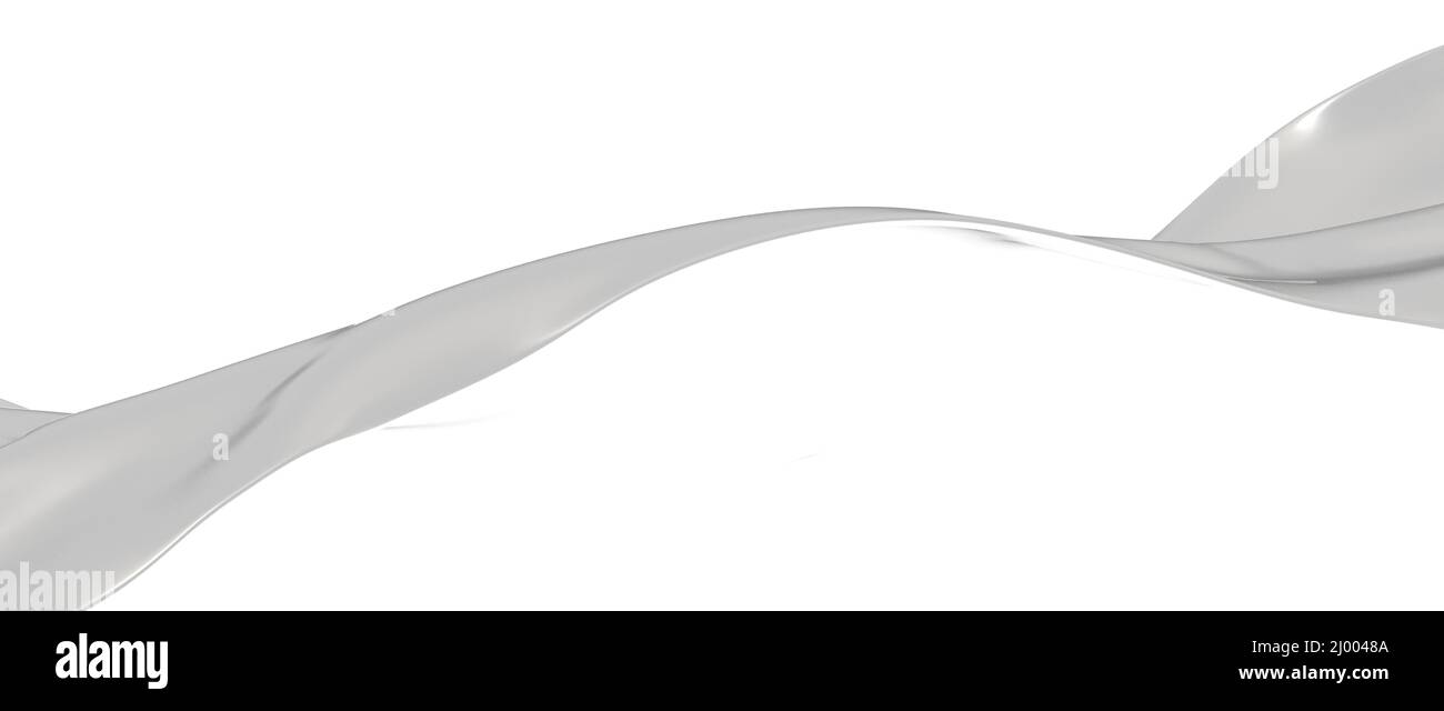 Digital render of a gray wave design on a white background Stock Photo ...