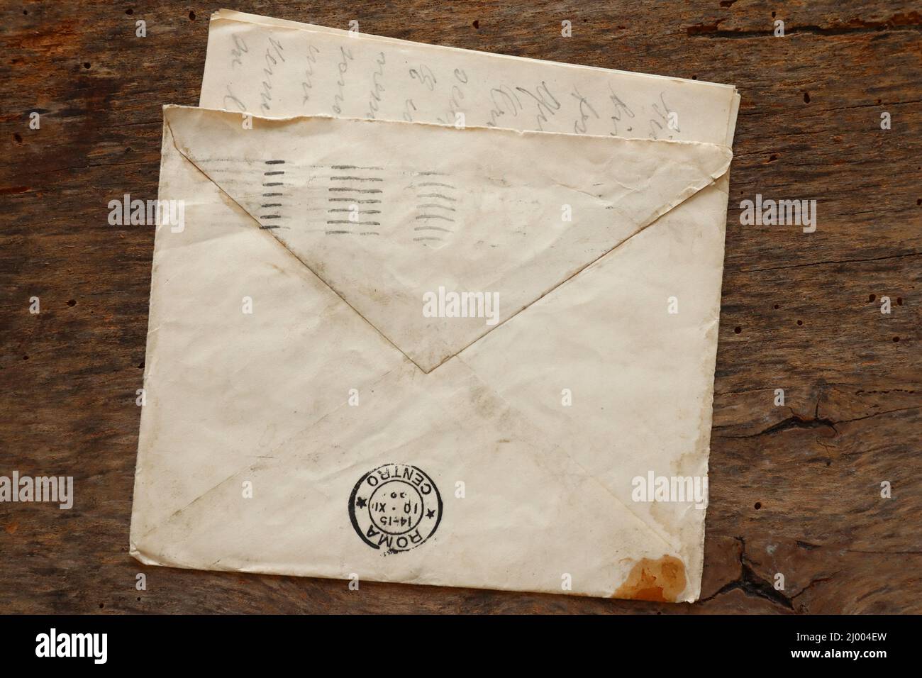 Old Envelope and Letter on a original 1800s wooden background Stock ...