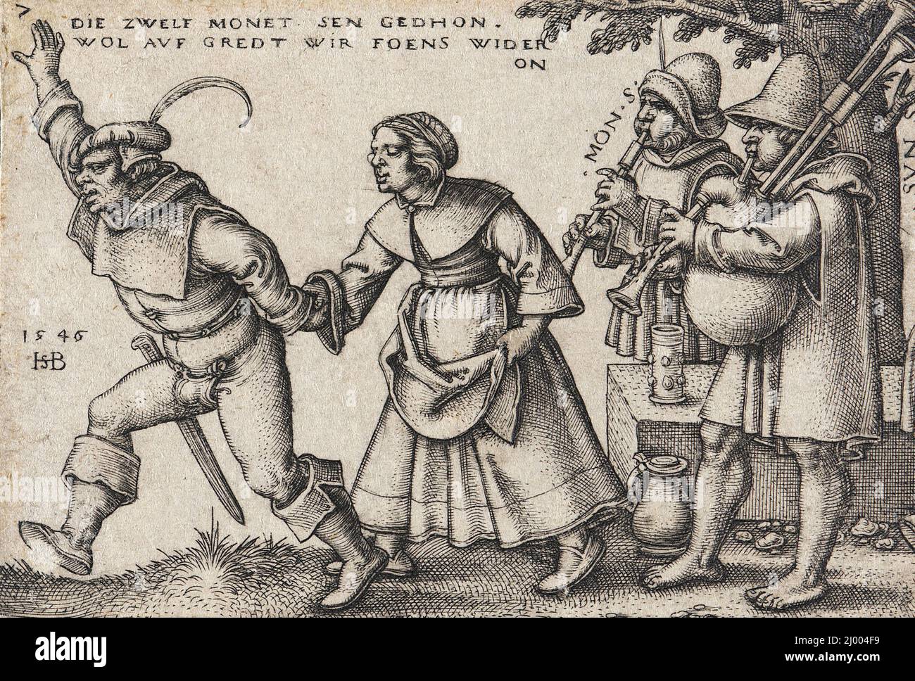 The Year's End. Hans Sebald Beham (Germany, Nuremberg, 1500-1550 ...