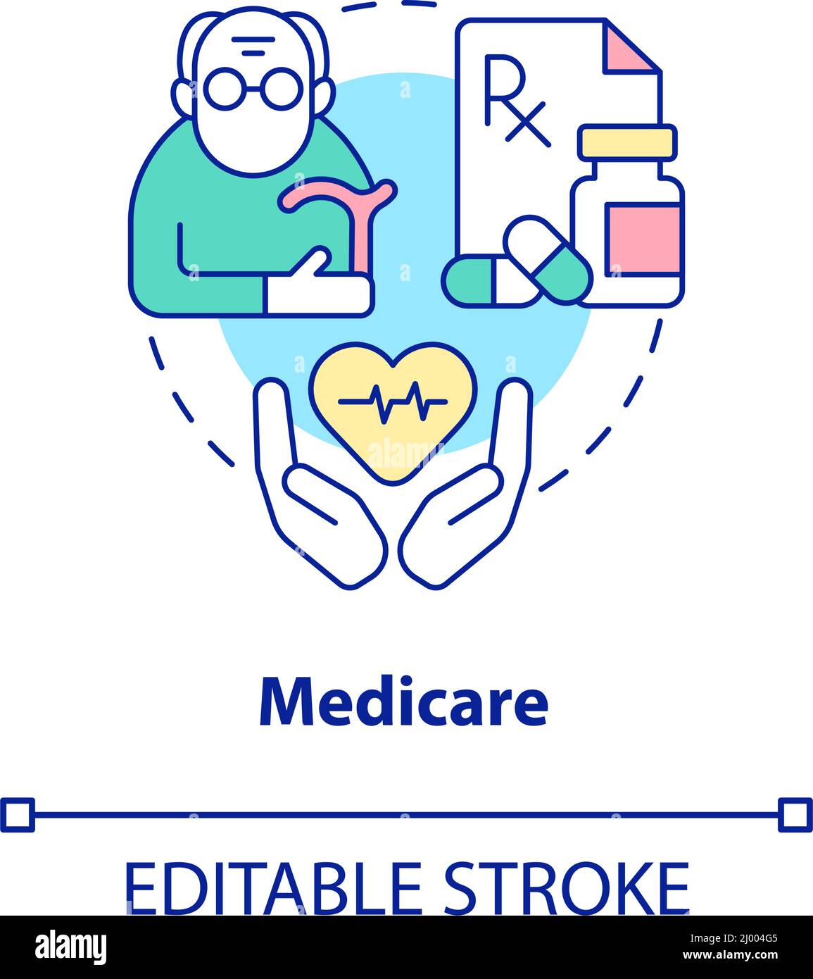 Medicare concept icon Stock Vector Image & Art - Alamy