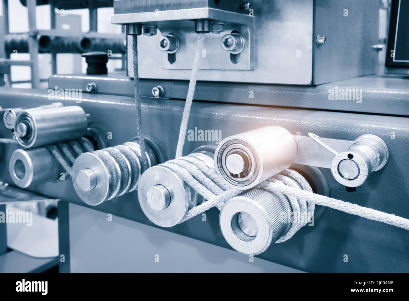 Modern weaving machine loom hi-res stock photography and images - Alamy