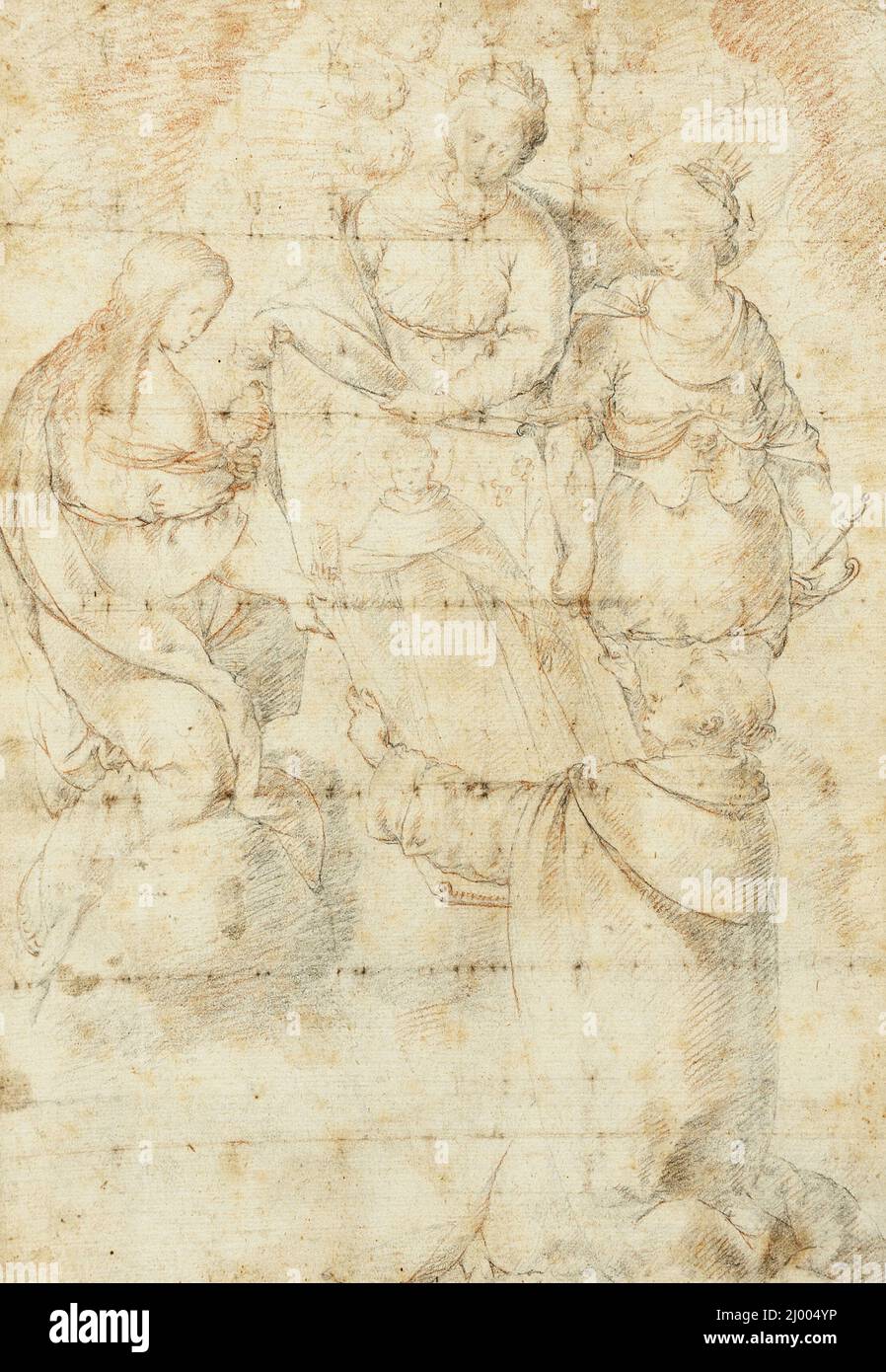 The True Portrait of Saint Dominic Brought Down from Heaven by Saints ...