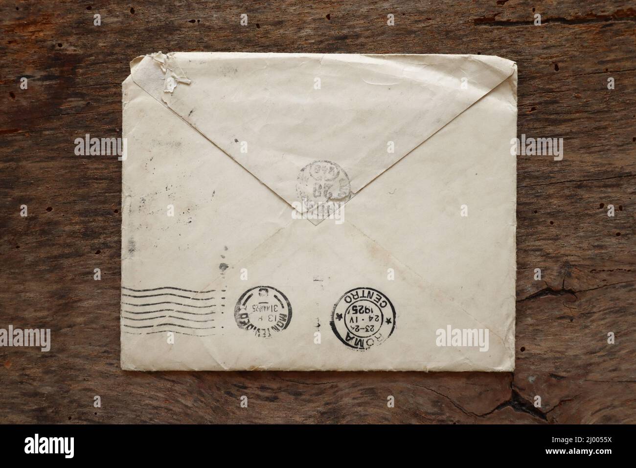 Old Envelope on a original 1800s wooden background Stock Photo - Alamy