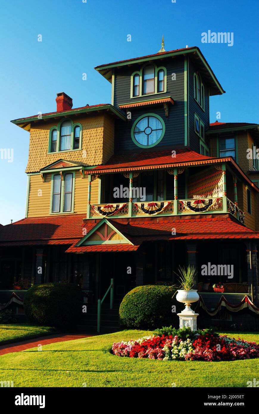 A Victorian home converted into an inn on the Jersey Shore Stock Photo ...