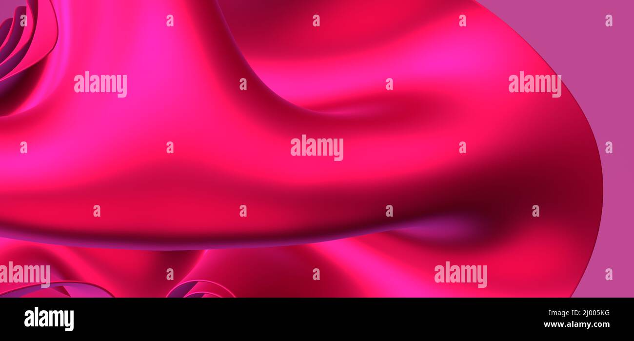 Digital render of a pink wave design on a pink background Stock Photo ...