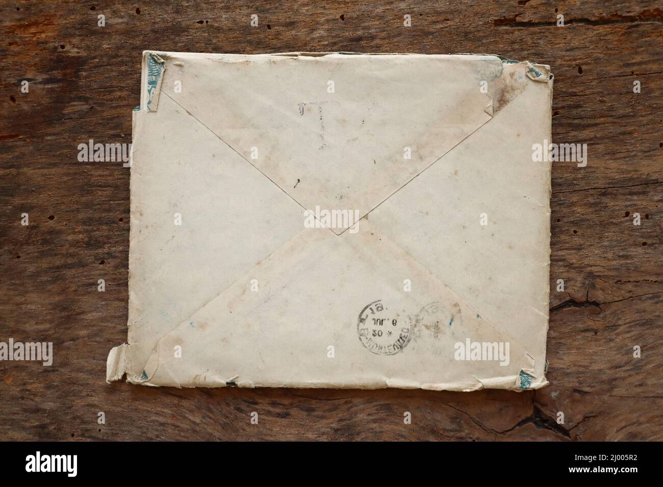 Old Envelope on a original 1800s wooden background Stock Photo - Alamy