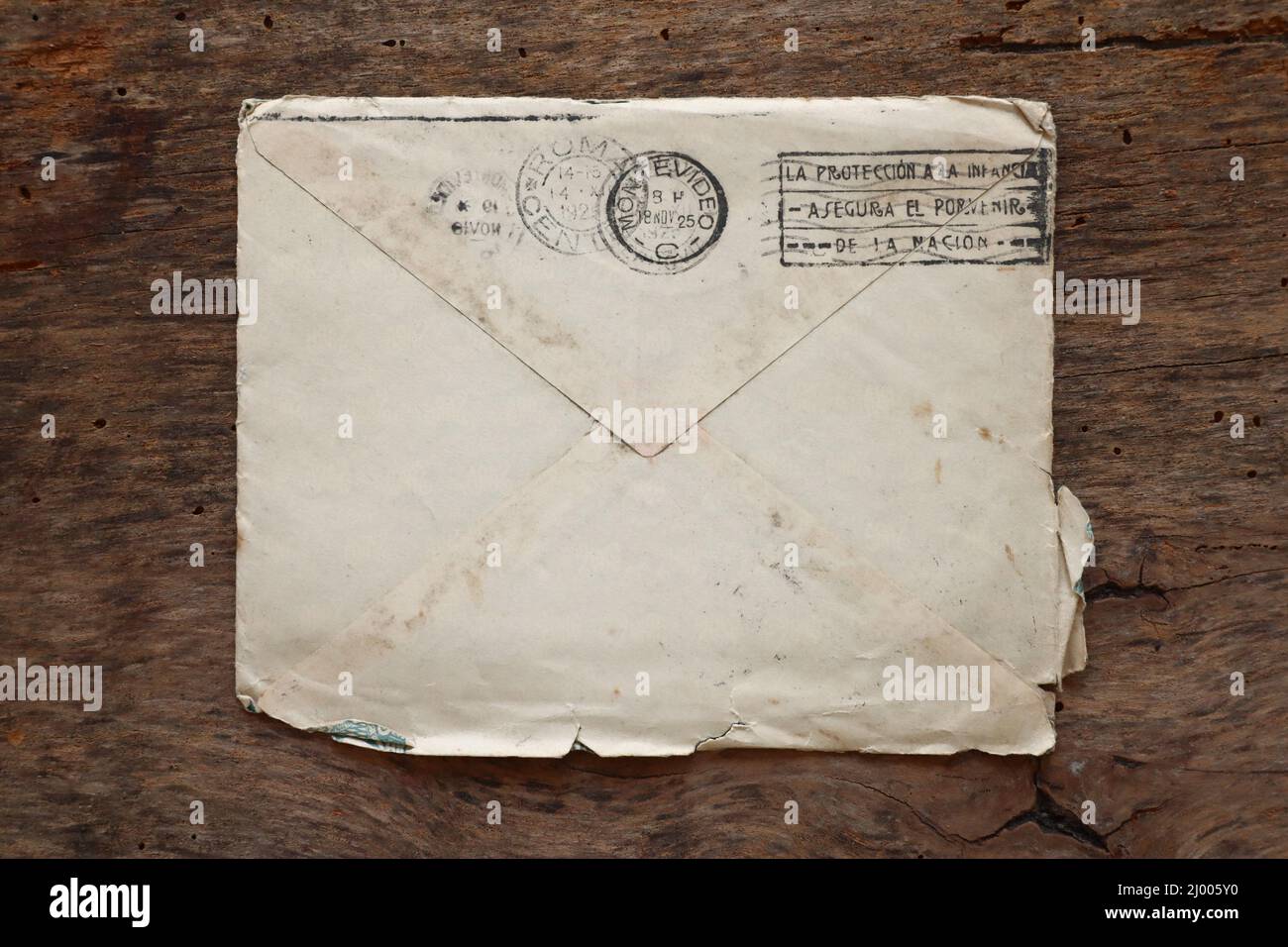 Old Envelope on a original 1800s wooden background Stock Photo - Alamy
