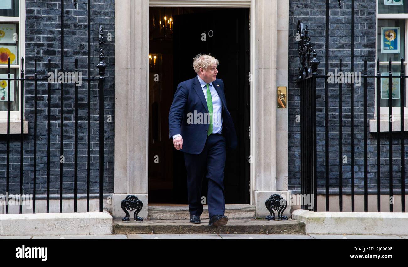 London, England, UK. 15th Mar, 2022. UK Prime Minister Boris Johnson ...