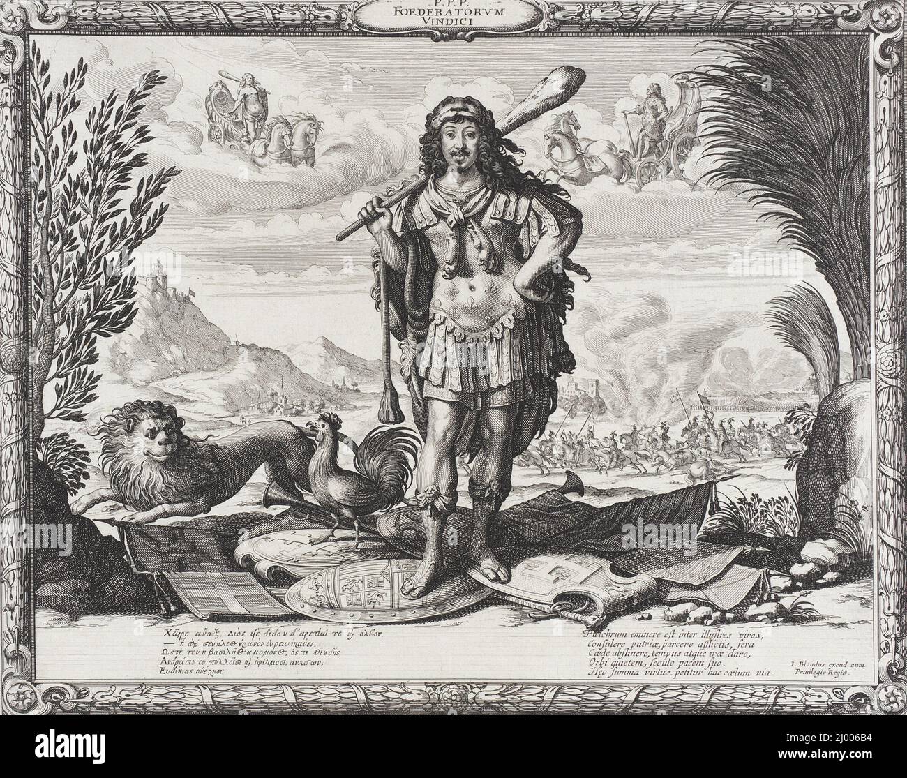 Louis XIII as Hercules. Abraham Bosse (France, Tours, 1602-1676 ...