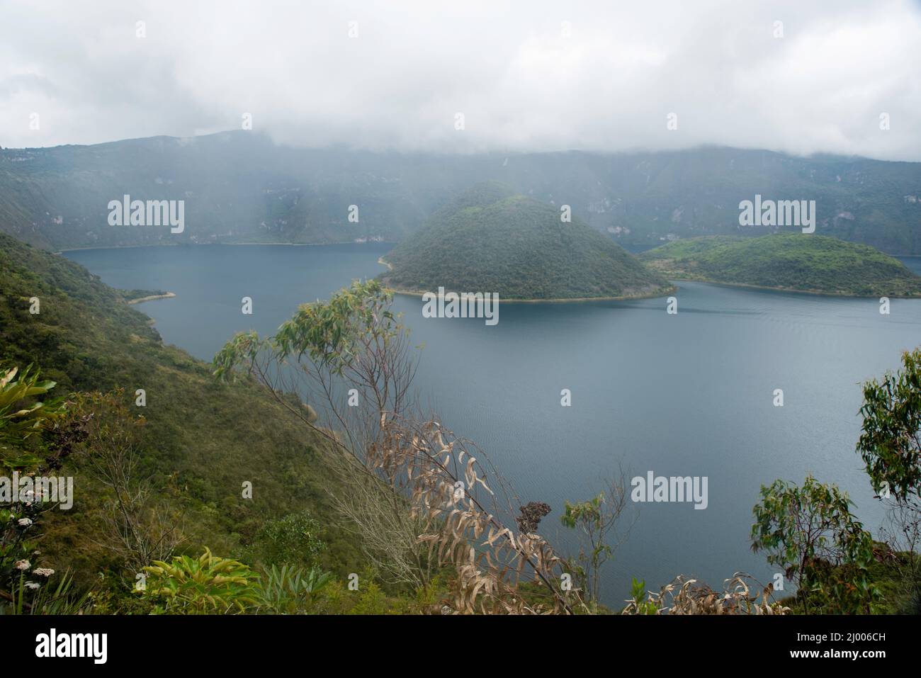 Photograph of Lago Cuicocha, near Otavalo, Ecuador Stock Photo - Alamy