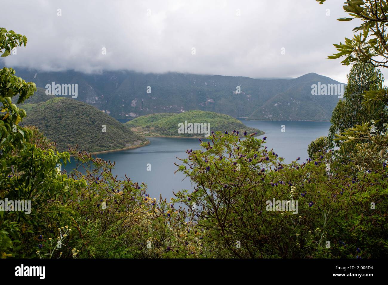 Photograph of Lago Cuicocha, near Otavalo, Ecuador Stock Photo - Alamy