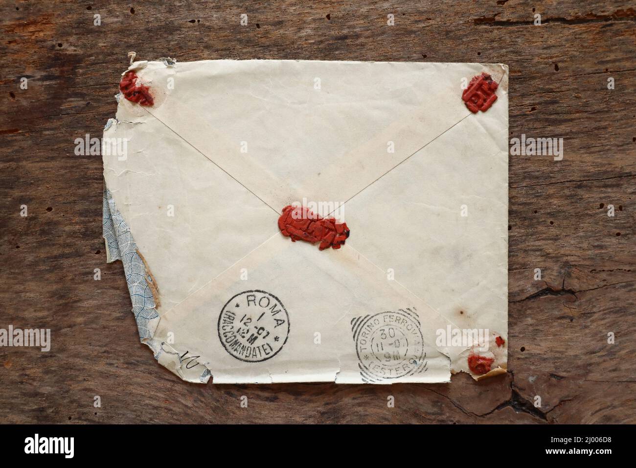 Old Envelope on a original 1800s wooden background Stock Photo - Alamy