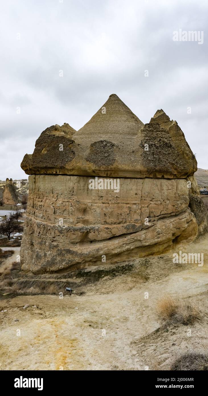 Huge rock formation in Cappadocia, Turkey Stock Photo - Alamy