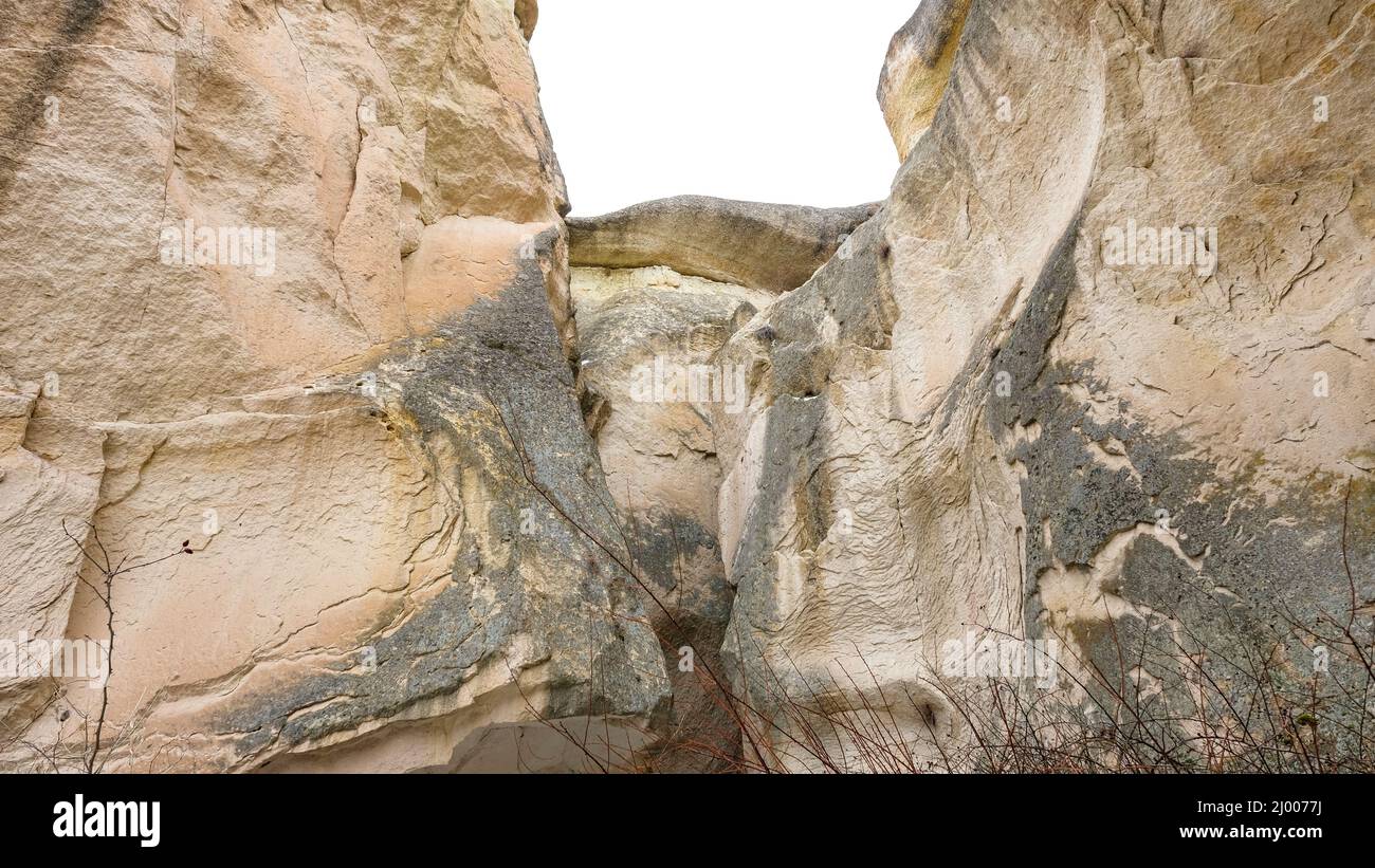 Huge rock formation in Cappadocia, Turkey Stock Photo - Alamy