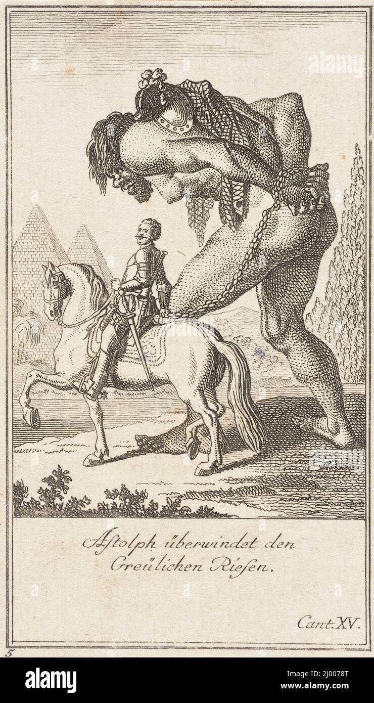Plate 5 for Ariosto's 'Orlando Furioso'. Daniel Berger (Germany, Berlin ...