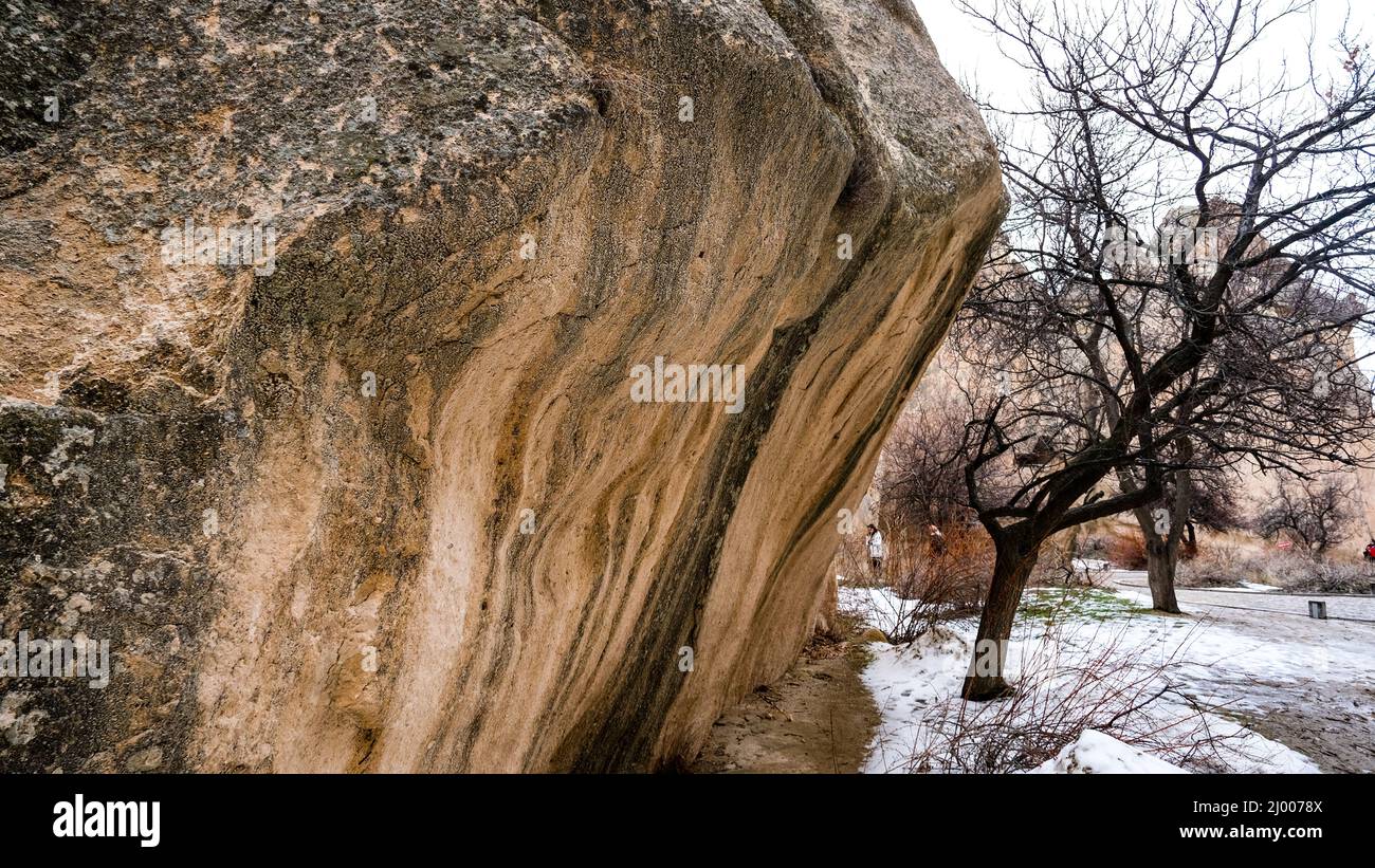 Huge rock formation in Cappadocia, Turkey Stock Photo - Alamy