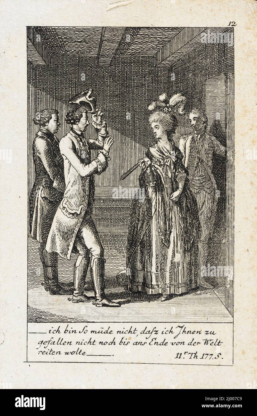 Plate 12 for J.G. Muller's 'Siegfried von Lindenberg' Stock Photo - Alamy