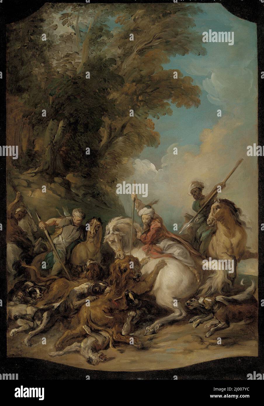 The Lion Hunt Stock Photo - Alamy