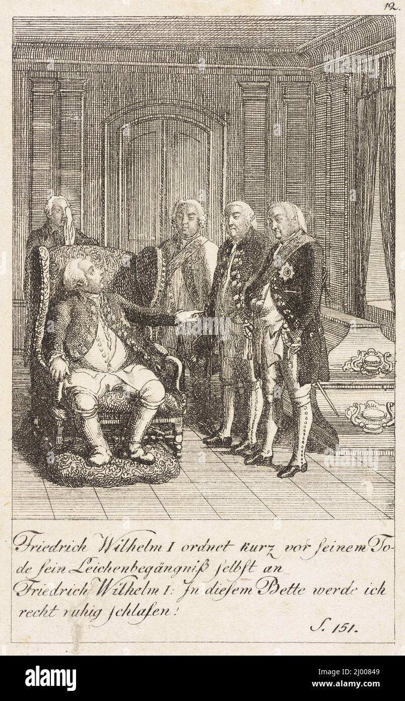 Plate 12 for 'History of Brandenburg for 1793'. Daniel Nikolaus ...