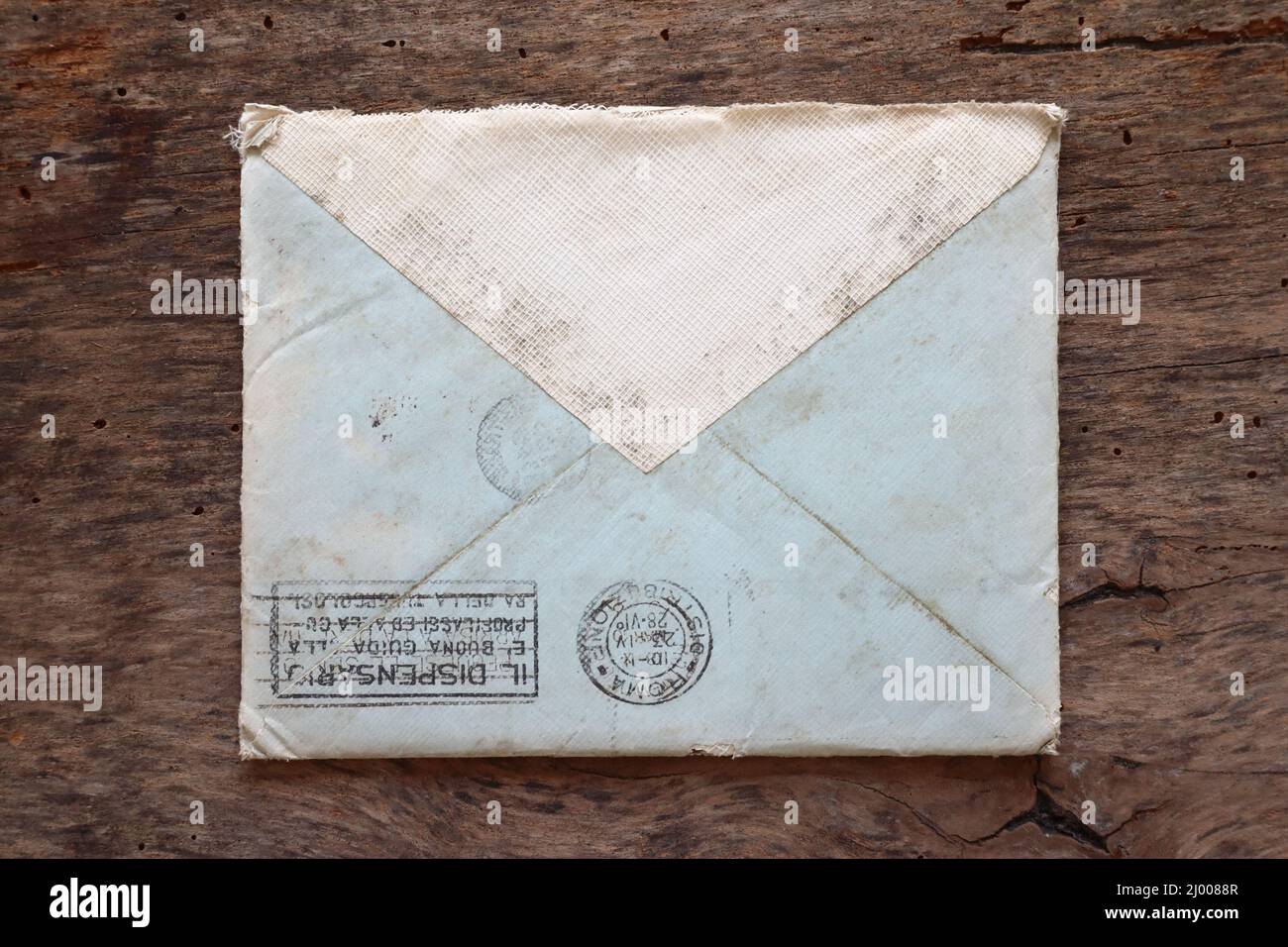 Old Envelope on a original 1800s wooden background Stock Photo - Alamy
